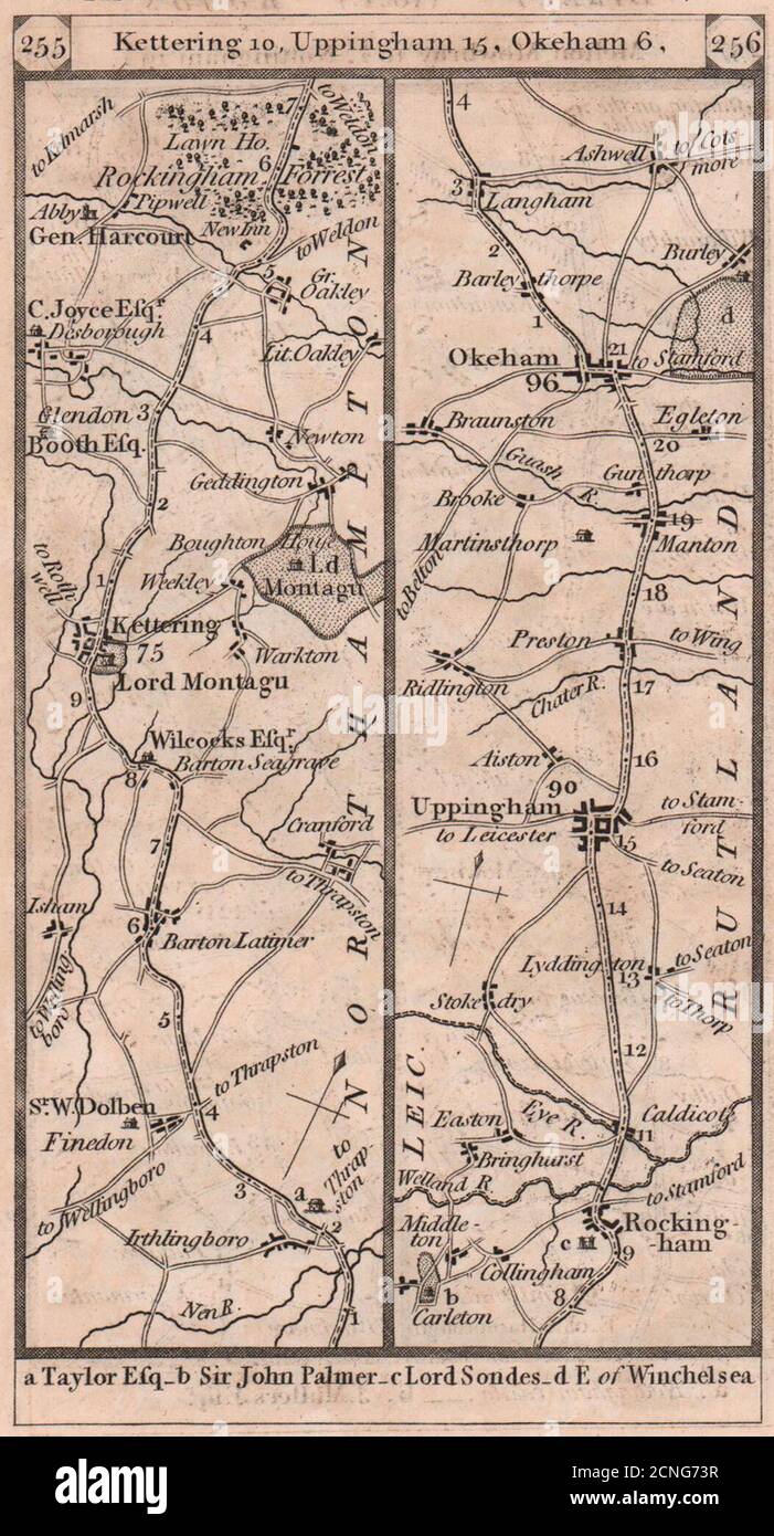 Map of oakham hi-res stock photography and images - Alamy