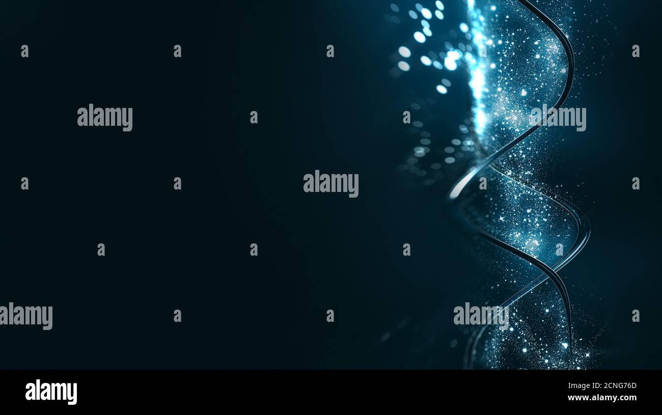 3D abstract dna strands Stock Photo - Alamy