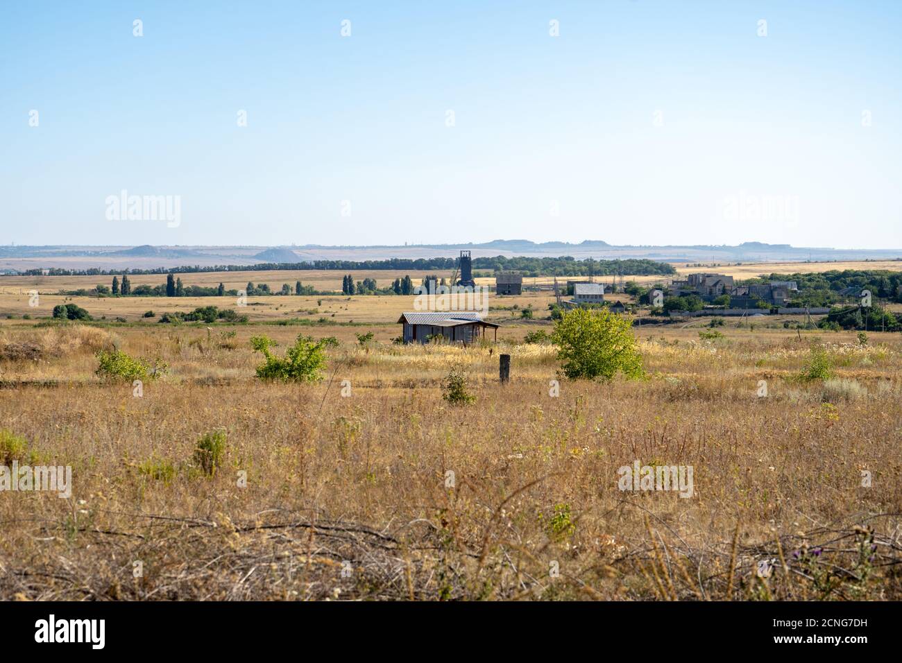 steppe with yellow grass, dry rustic field Stock Photo - Alamy
