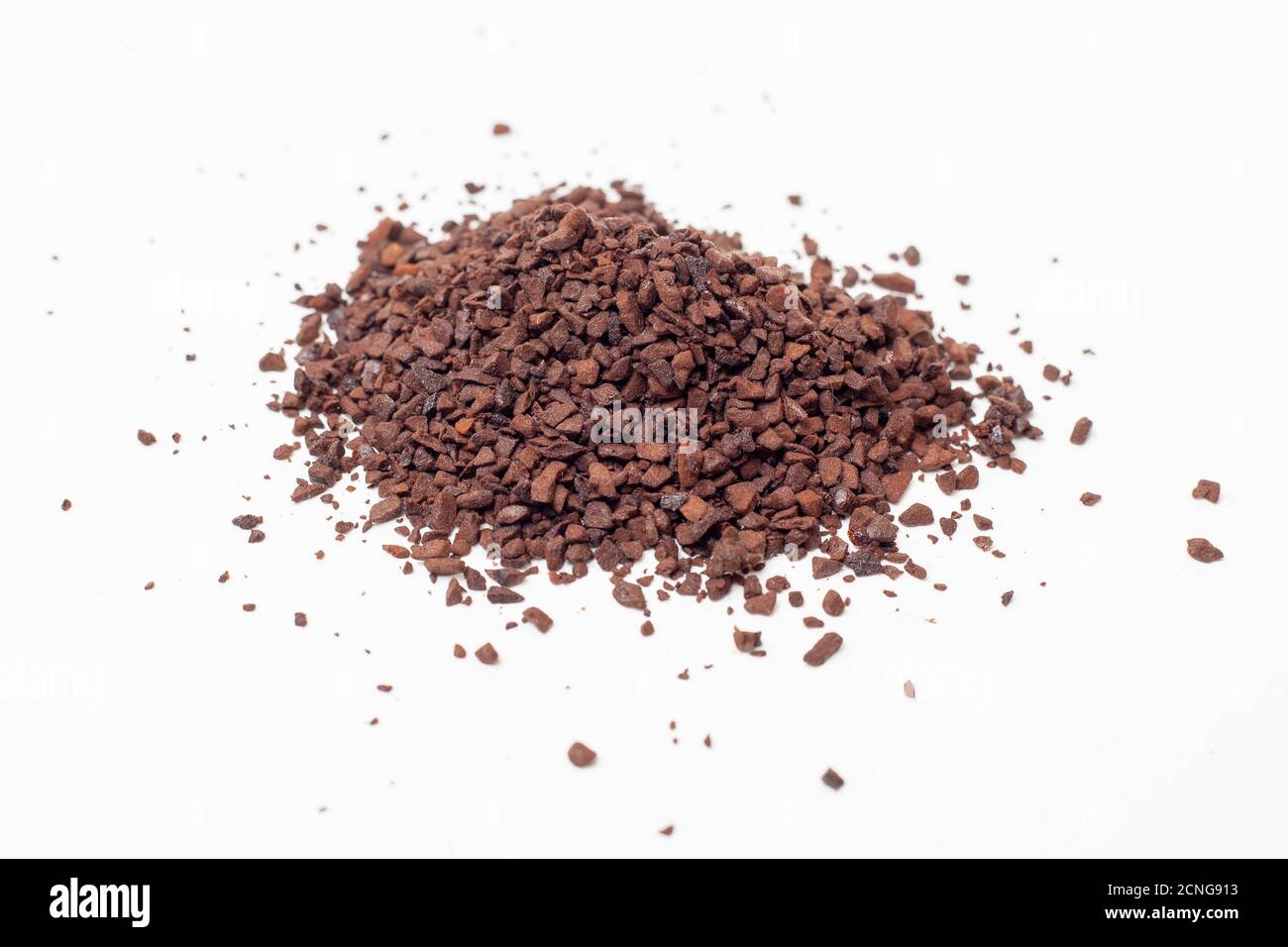 Stll life of instant coffee granules against a white background. 08 ...