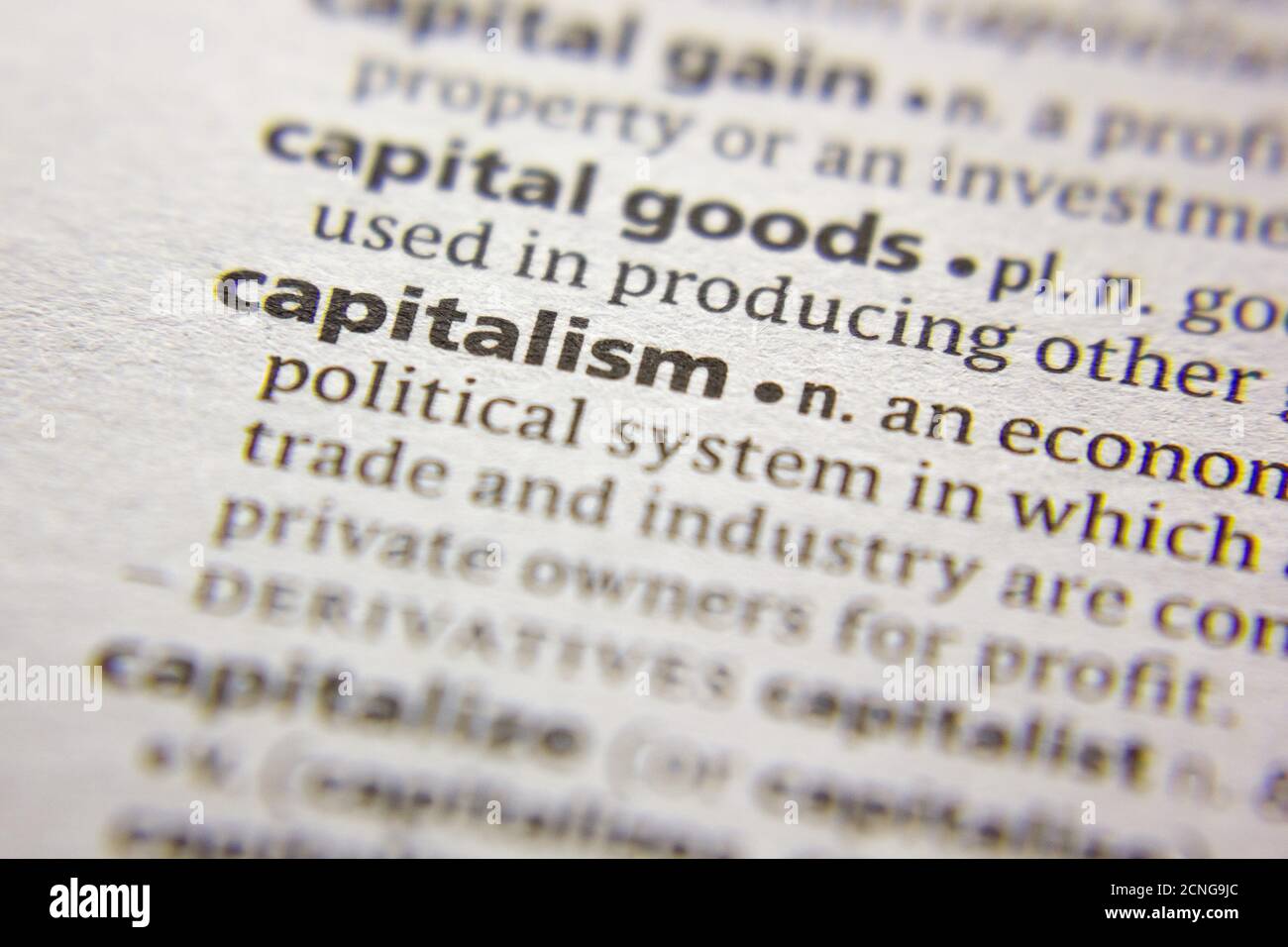 Word or phrase Capitalism in a dictionary Stock Photo - Alamy