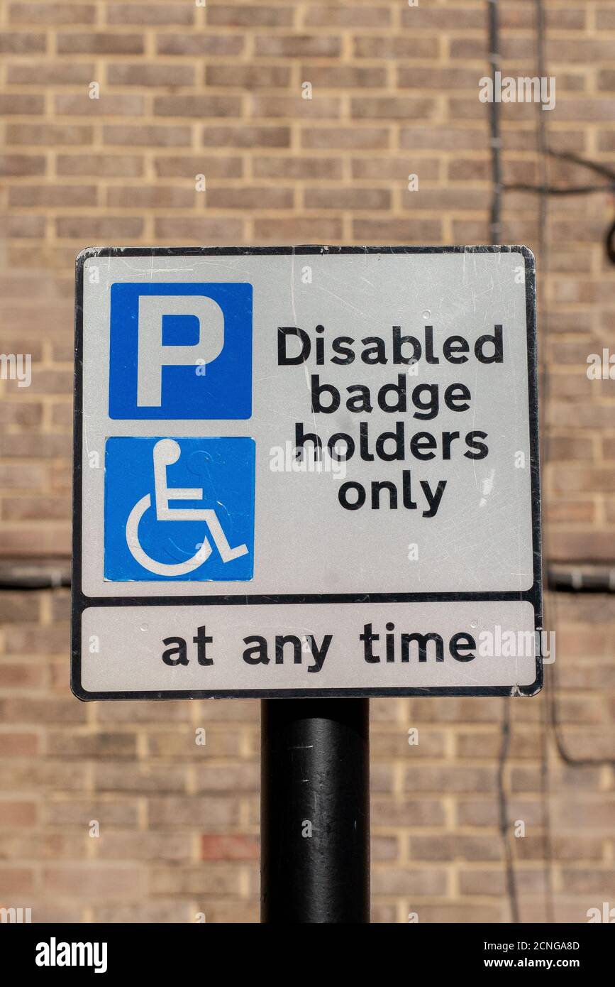 Disabled badge holders only hi-res stock photography and images - Alamy