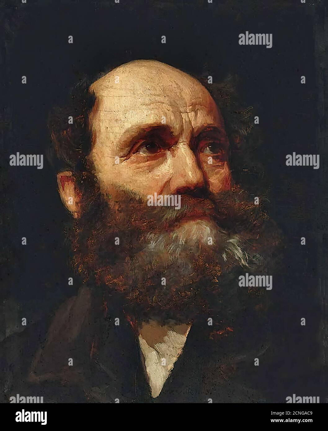 Benczúr Gyula - Head of a Man - Hungarian School - 19th Century Stock ...