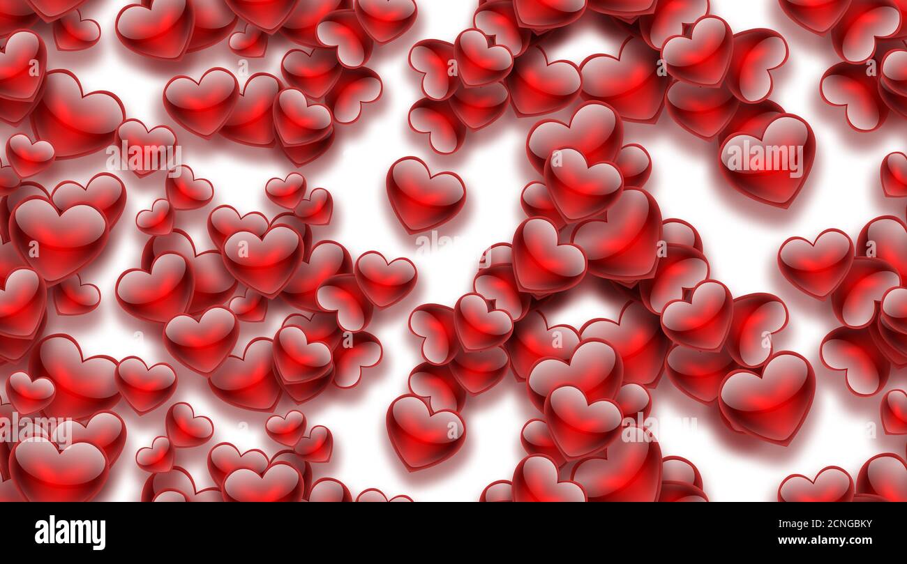 Red hearts hi-res stock photography and images - Alamy