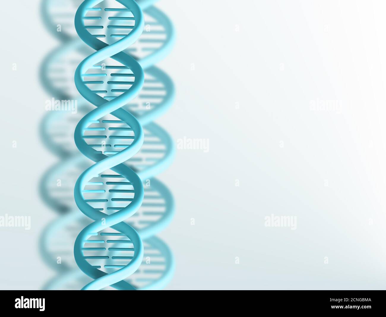White dna strand blue background hi-res stock photography and images ...