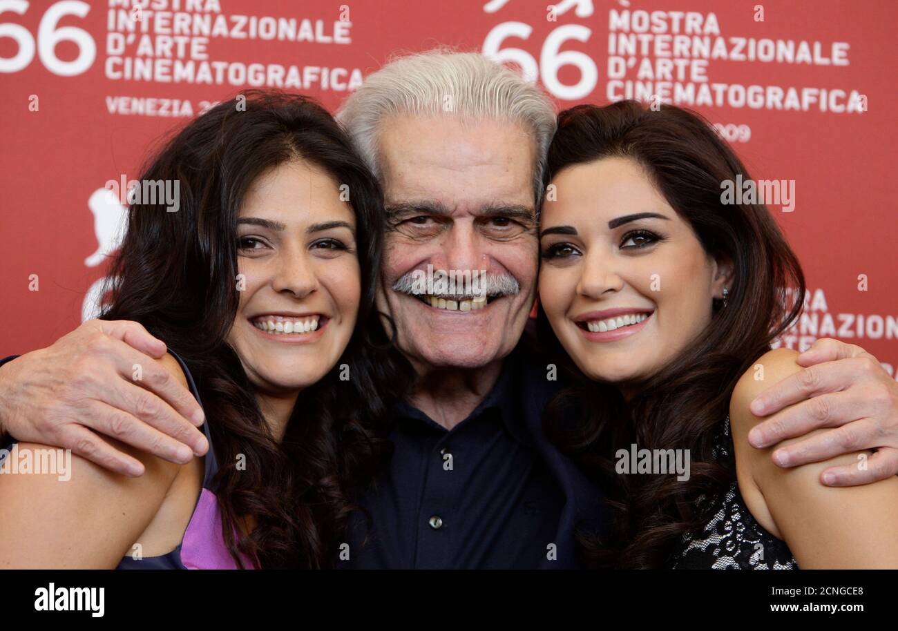 Omar sharif and cyrine abdel nour hi-res stock photography and images ...