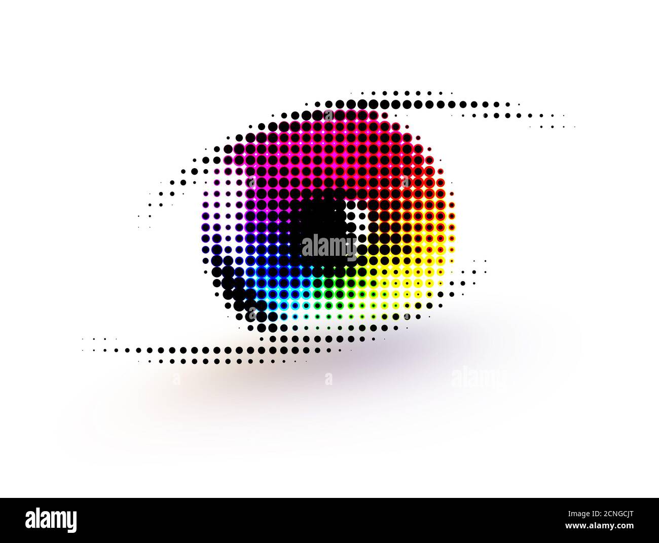 Halftone Pattern Illustration Eyes High Resolution Stock Photography ...