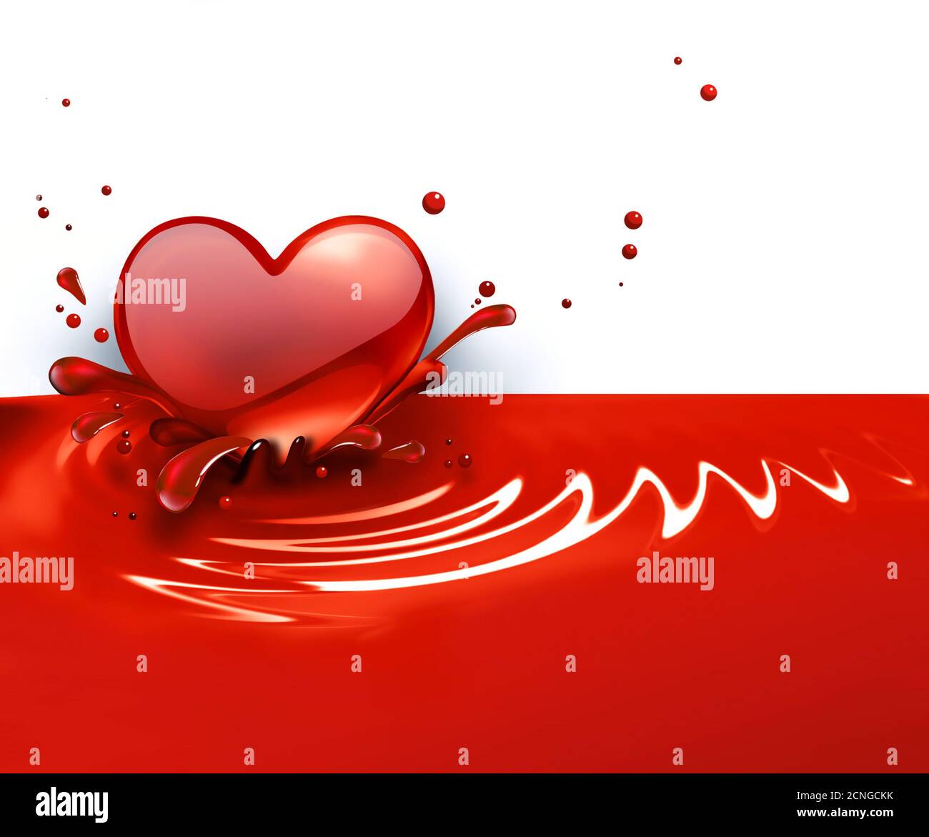 Red heart symbols hi-res stock photography and images - Alamy