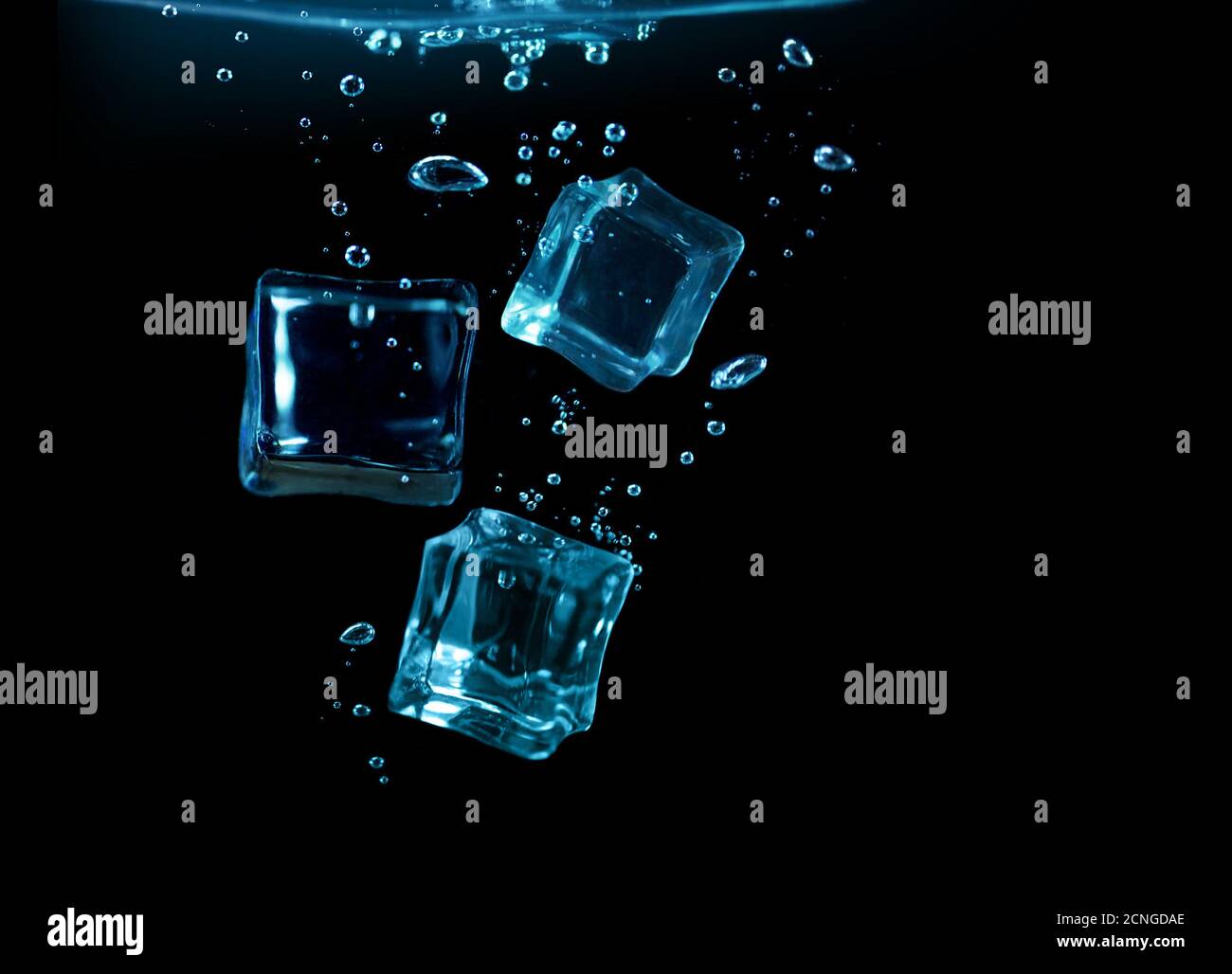 ice cubes underwater Stock Photo - Alamy