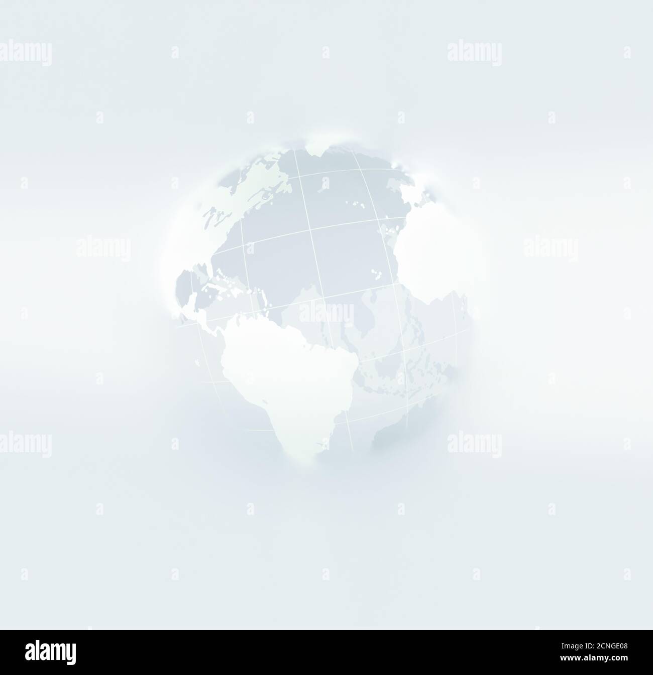 3D style white world Stock Photo - Alamy