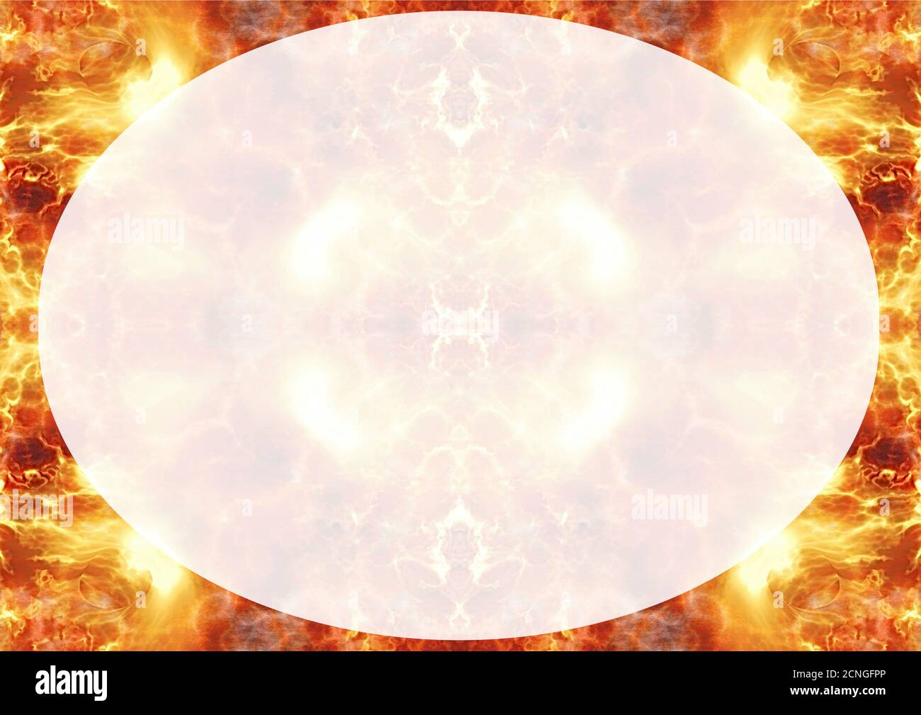 Ring of Fire Landscape Border Design Stock Photo - Alamy