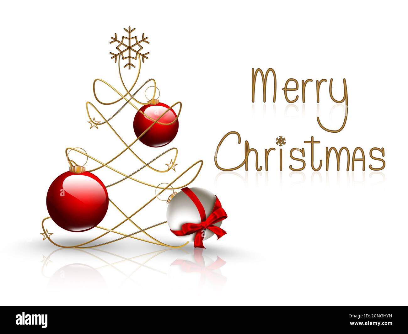 Christmas celebration card branch Cut Out Stock Images & Pictures - Alamy