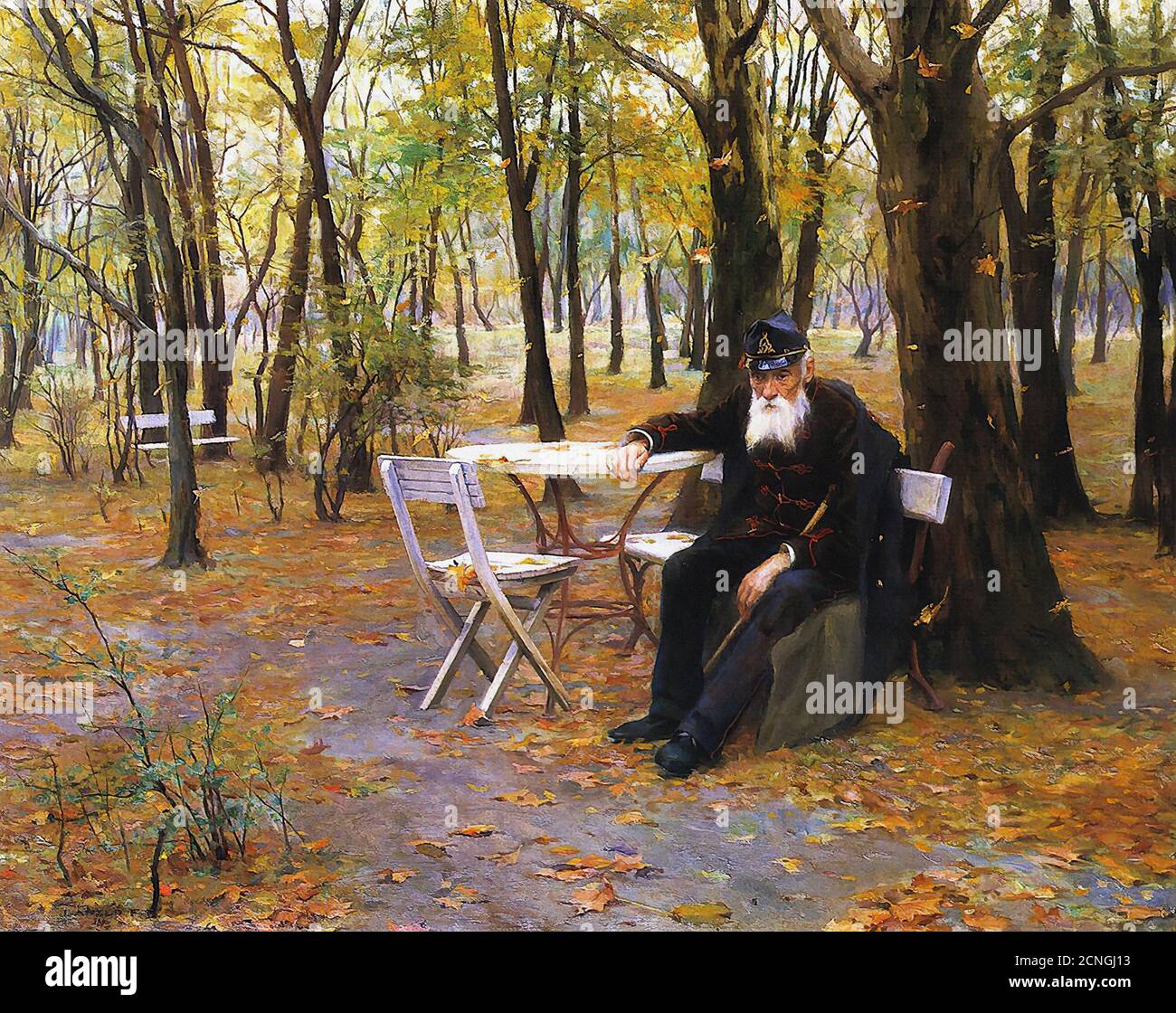 Laszló FüLöp Elek - Falling Leaves - Hungarian School - 19th Century ...