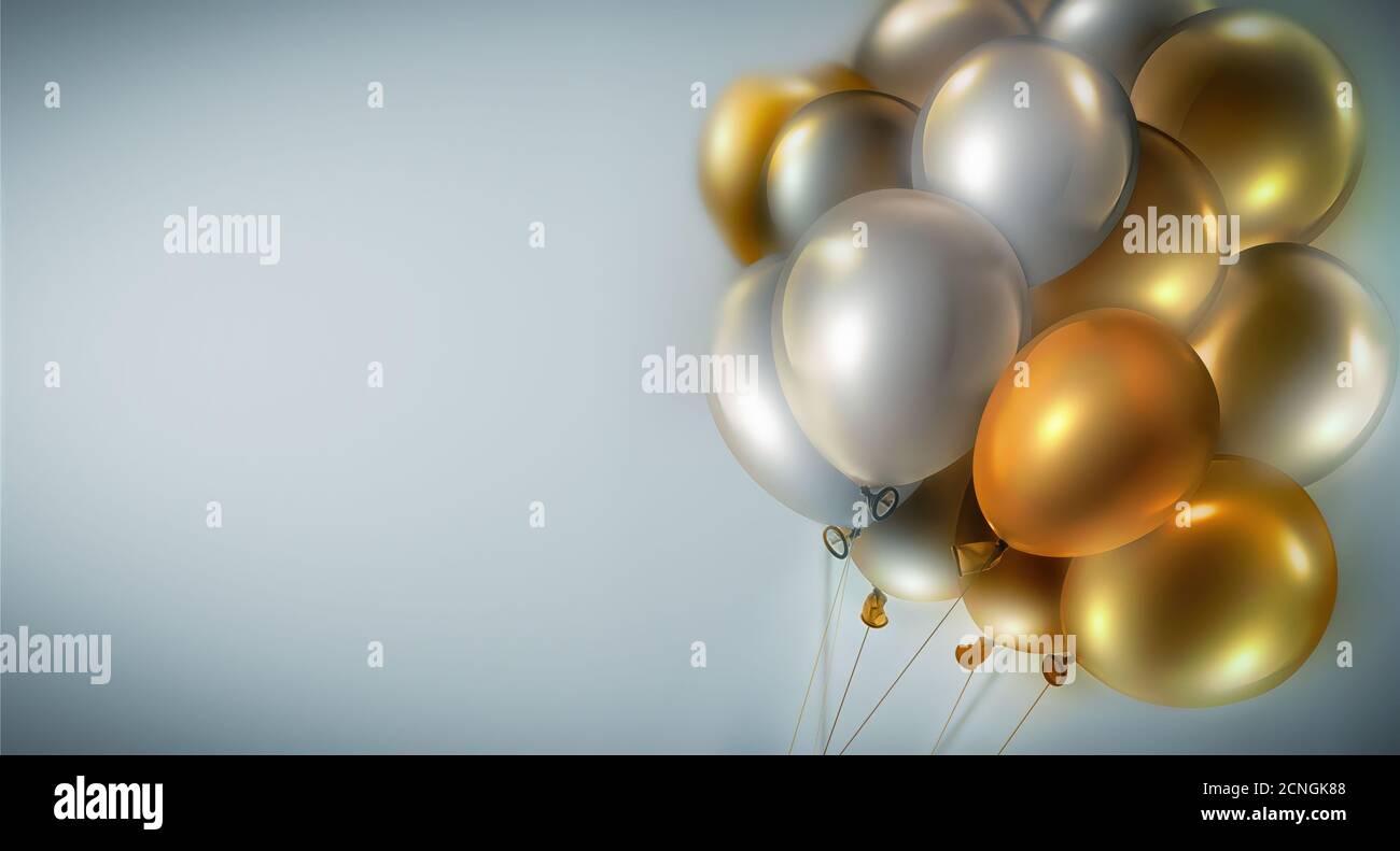 festive background with balloons Stock Photo - Alamy