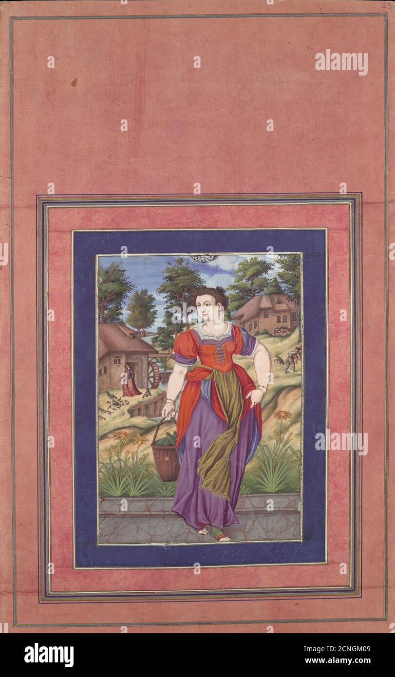 Summer, from a Series of the Four Seasons, Folio from the Davis Album ...