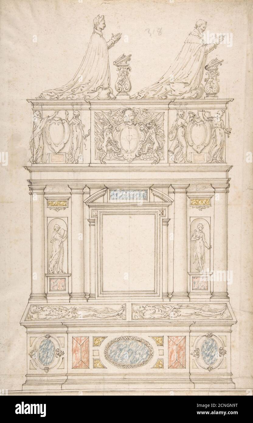 Design for a Double Tomb, 16th century Stock Photo - Alamy
