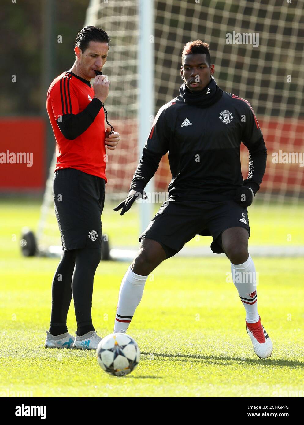 Manchester united goalkeeping coach emilio alvarez blanco hi-res stock ...