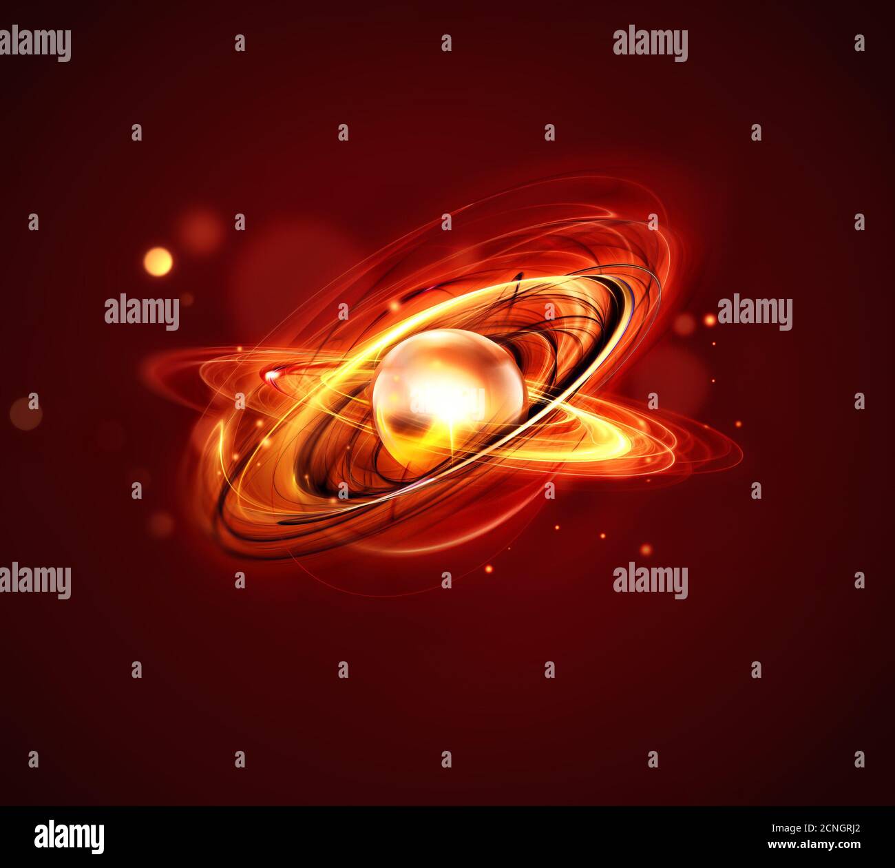 Neon atom hi-res stock photography and images - Alamy