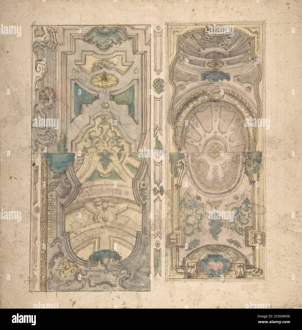 Four Alternate Designs for a Vault., 1700-1780 Stock Photo - Alamy