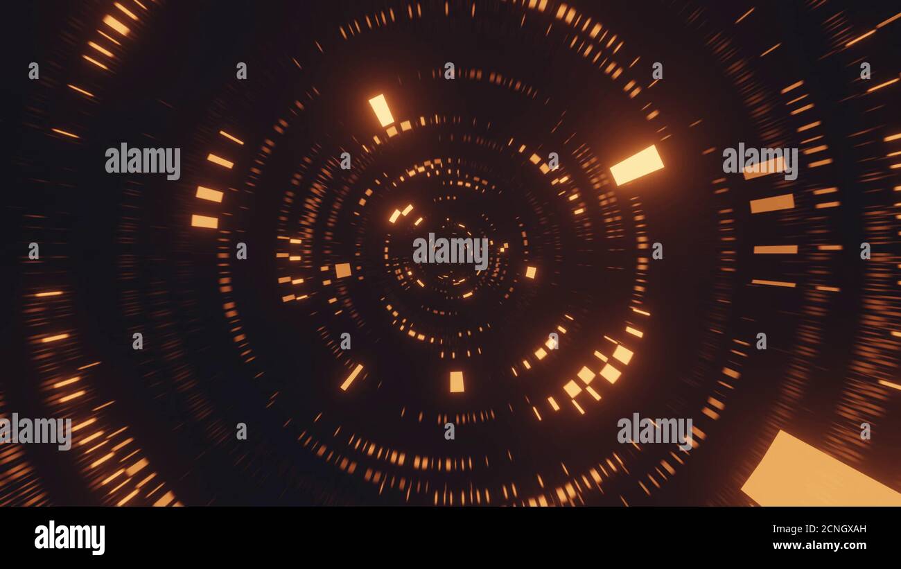 Interstellar Cyber Space Loop Portal 4k uhd 3d illustration background ...