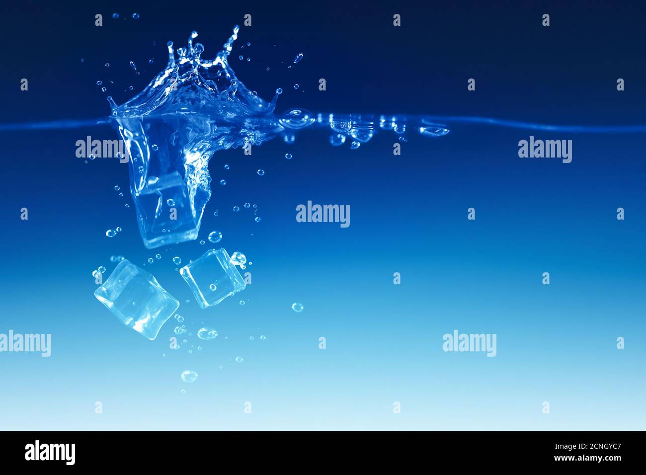 falling ice cubes Stock Photo - Alamy