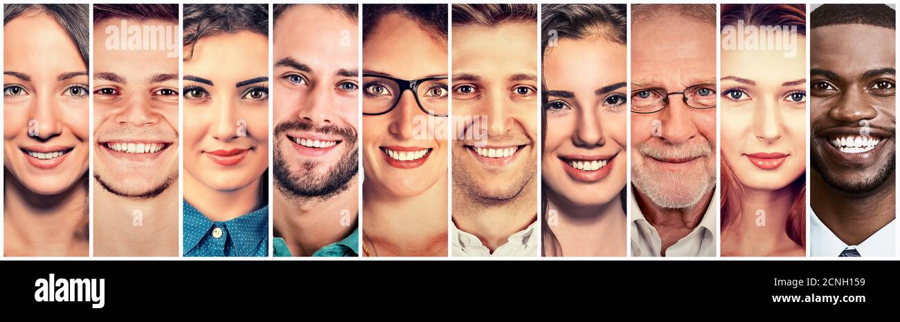 Multicultural group and faces hi-res stock photography and images - Alamy