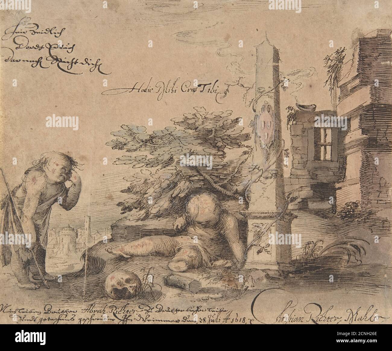 Allegory of the Transience of Life, 1618 Stock Photo - Alamy