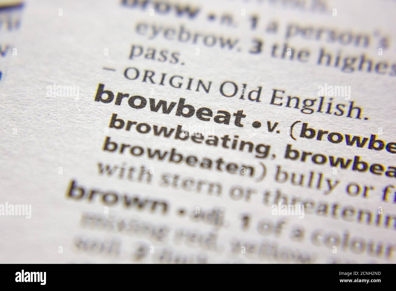 Browbeat hi-res stock photography and images - Alamy