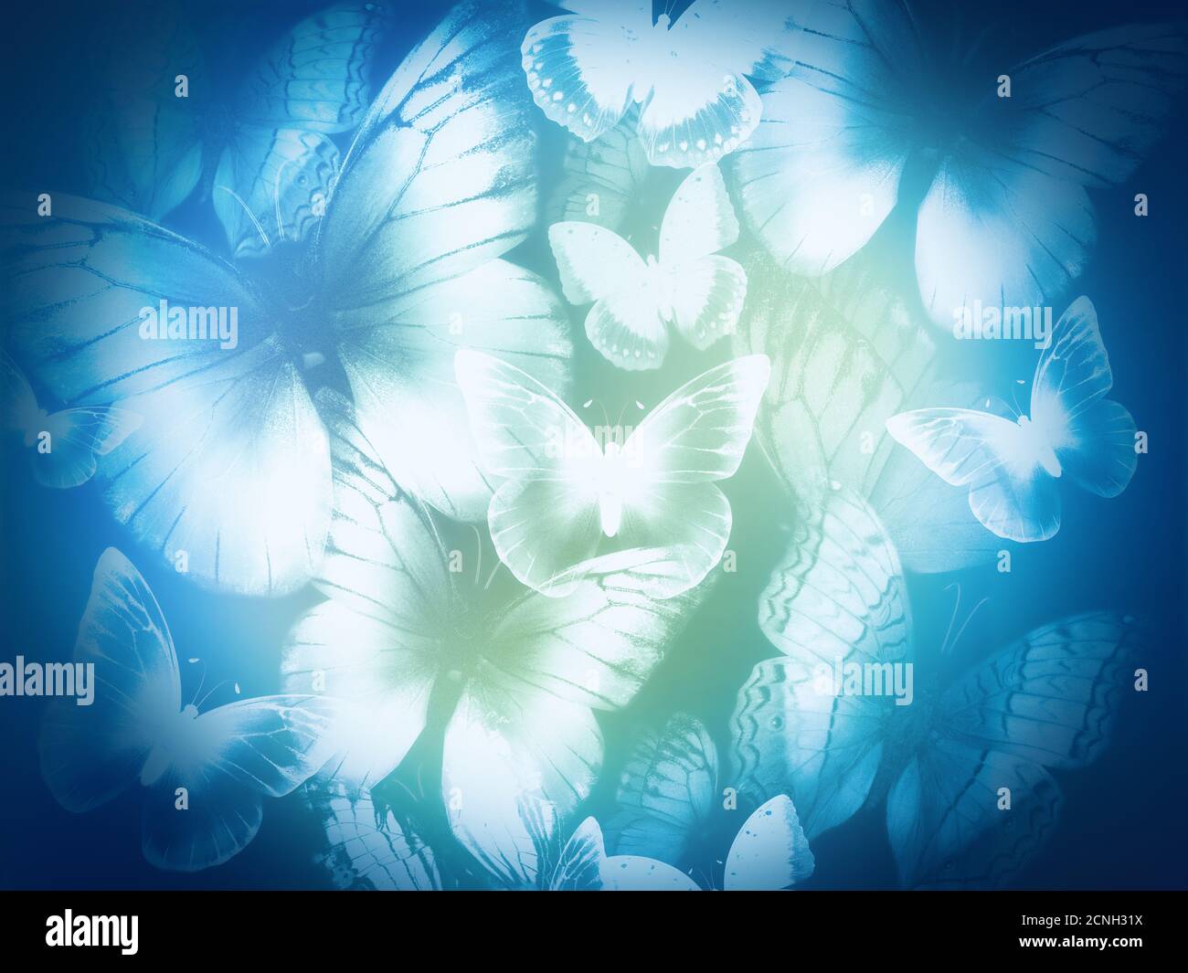 abstract background with butterflies Stock Photo - Alamy
