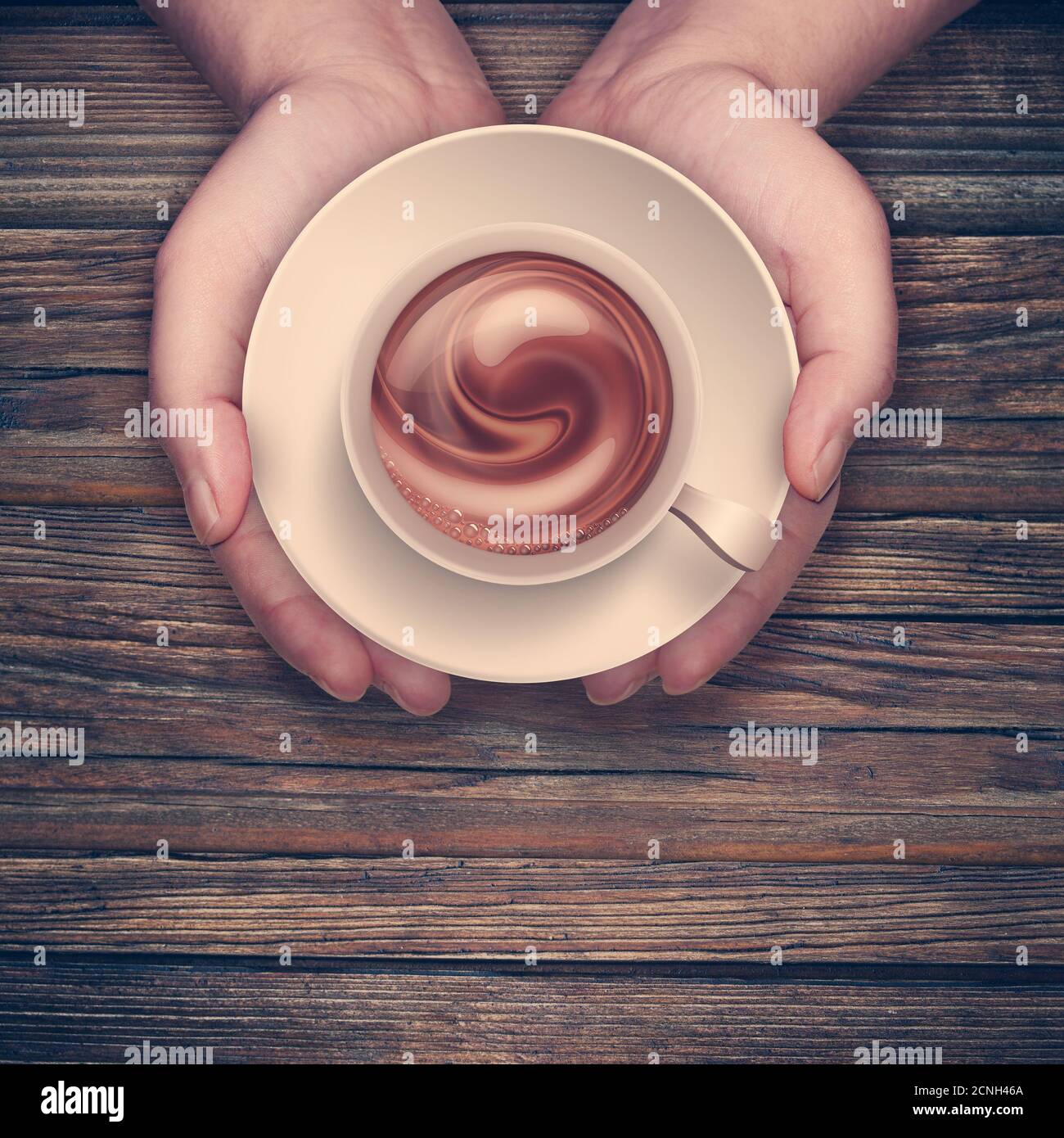 Hands holding coffee cup hi-res stock photography and images - Alamy