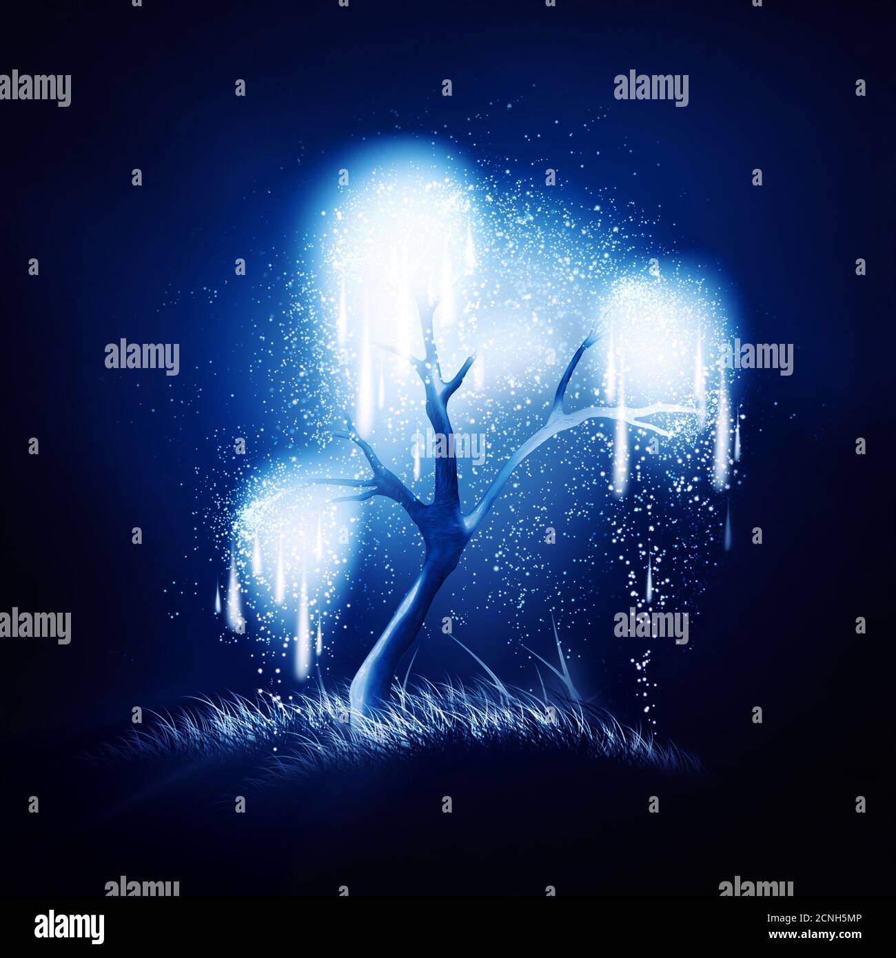 magic shining tree Stock Photo - Alamy