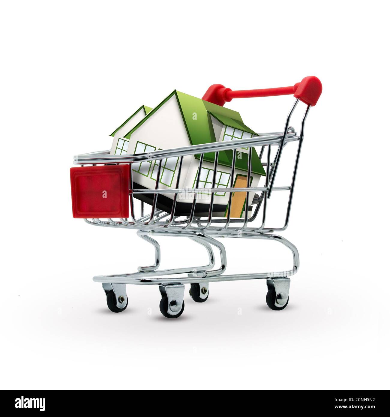 House in shopping cart Stock Photo - Alamy