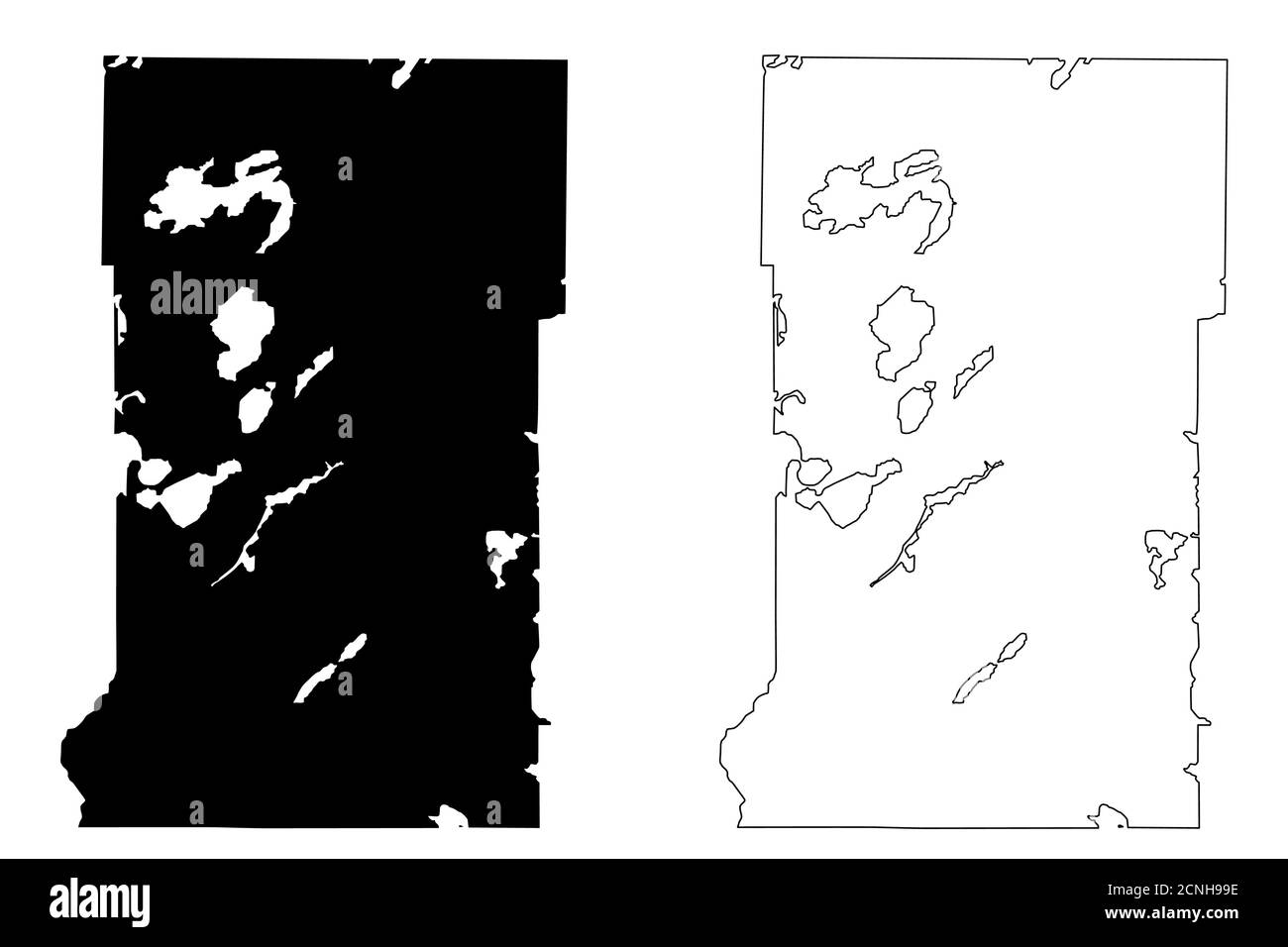 Crow wing county map Black and White Stock Photos & Images - Alamy