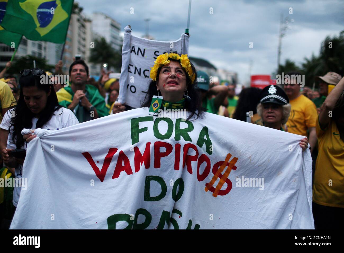 Copacabana beach sign hi-res stock photography and images - Alamy