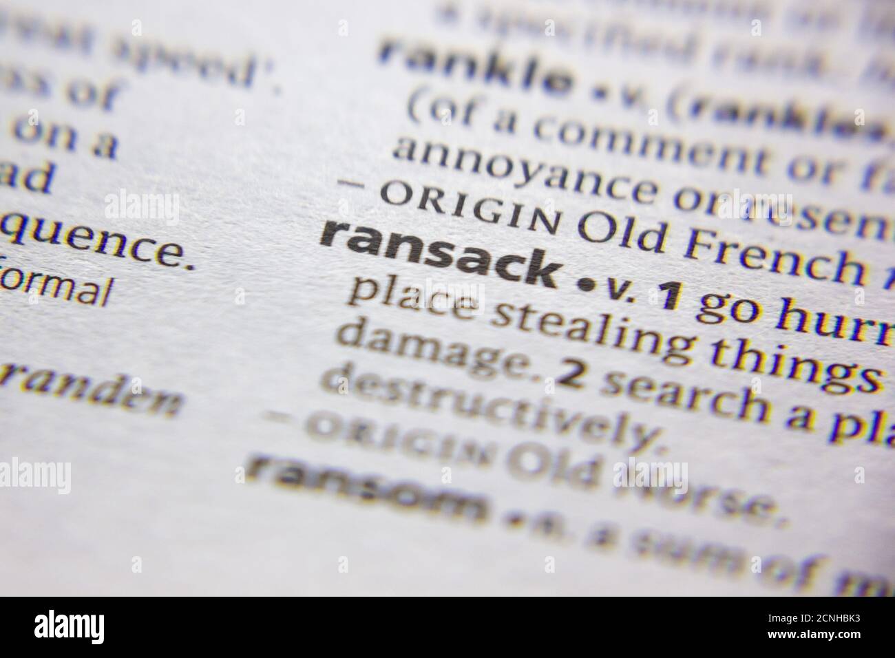 Ransack hi-res stock photography and images - Alamy