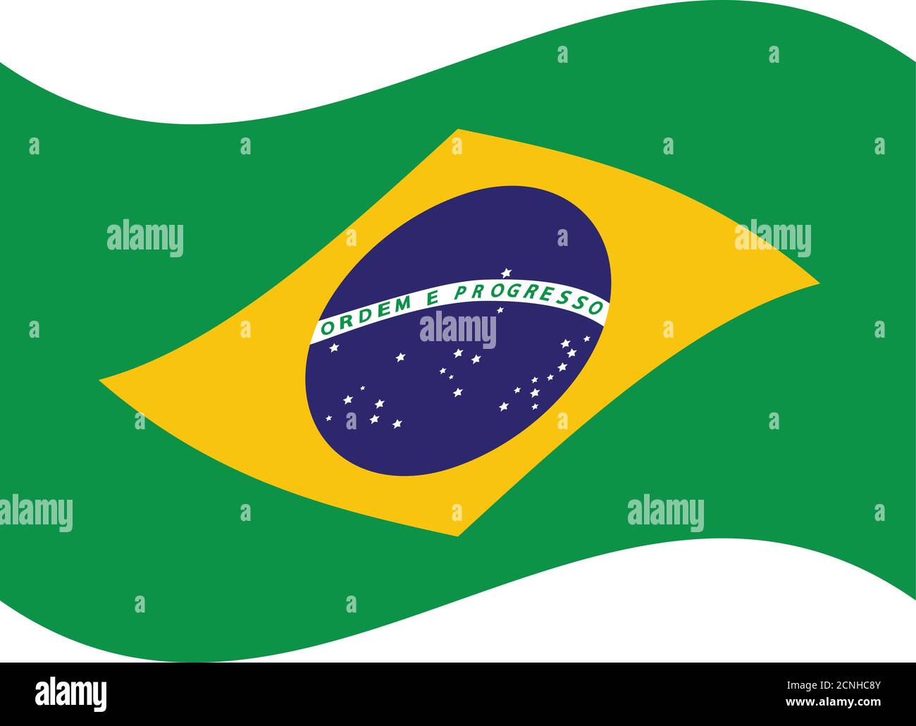 Simple flag of Brazil. Brazilian flag. Correct size, proportion, colors ...