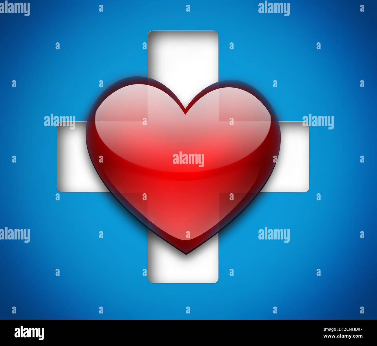heart and cross Stock Photo - Alamy