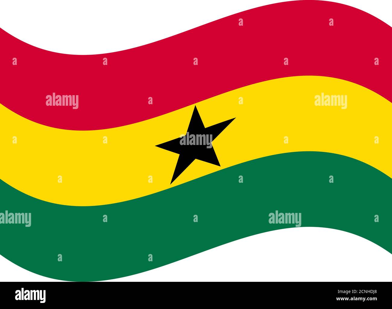 original and simple Ghana flag in official colors and Proportion ...