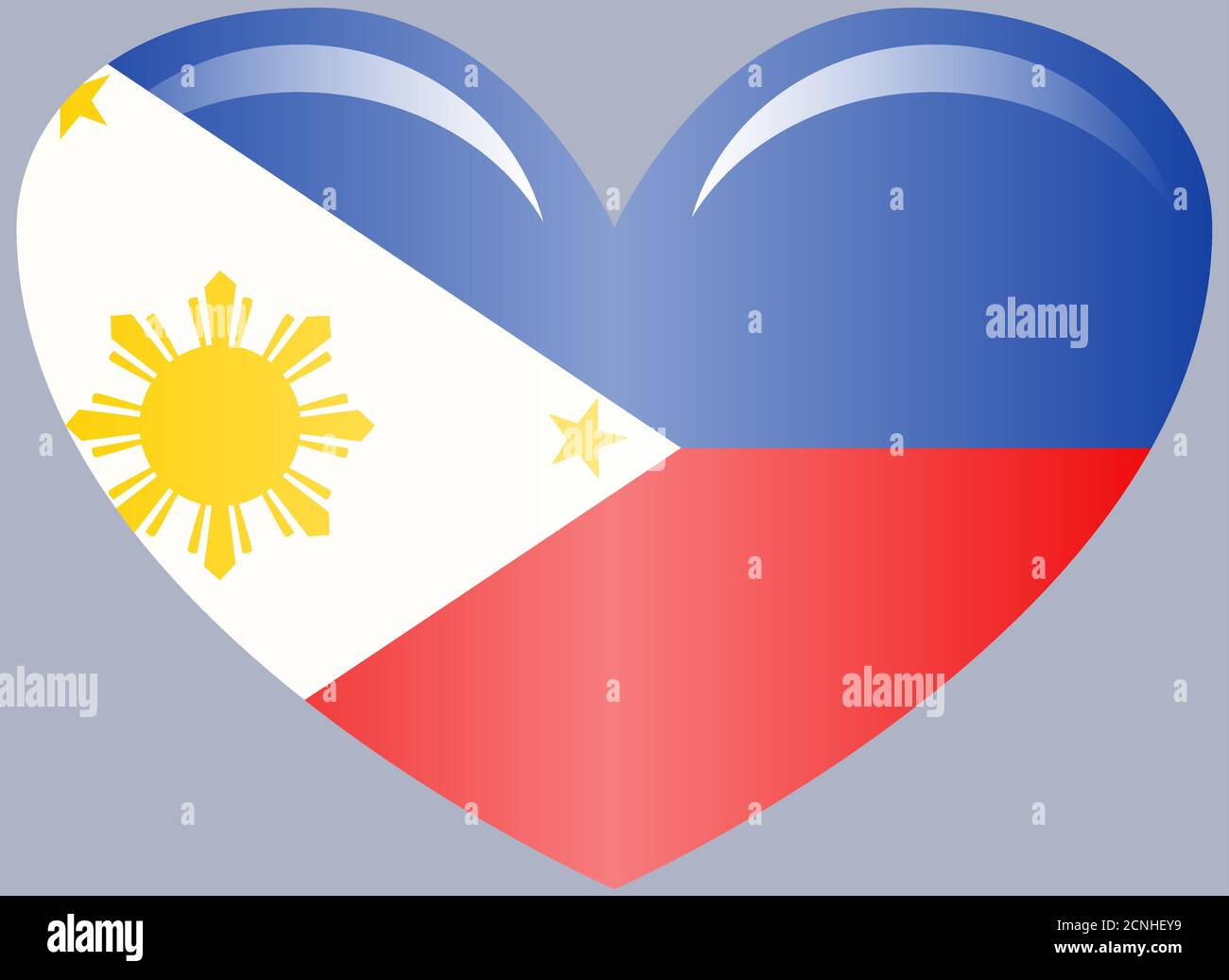 original and simple Republic of The Philippines flag isolated in ...