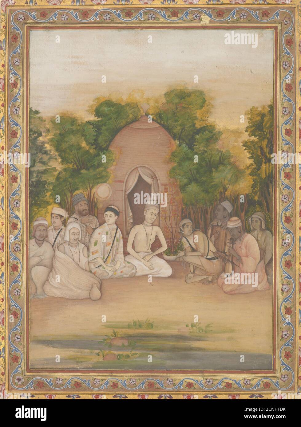 A Gathering of Holy Men of Different Faiths, ca. 1770-75 Stock Photo ...