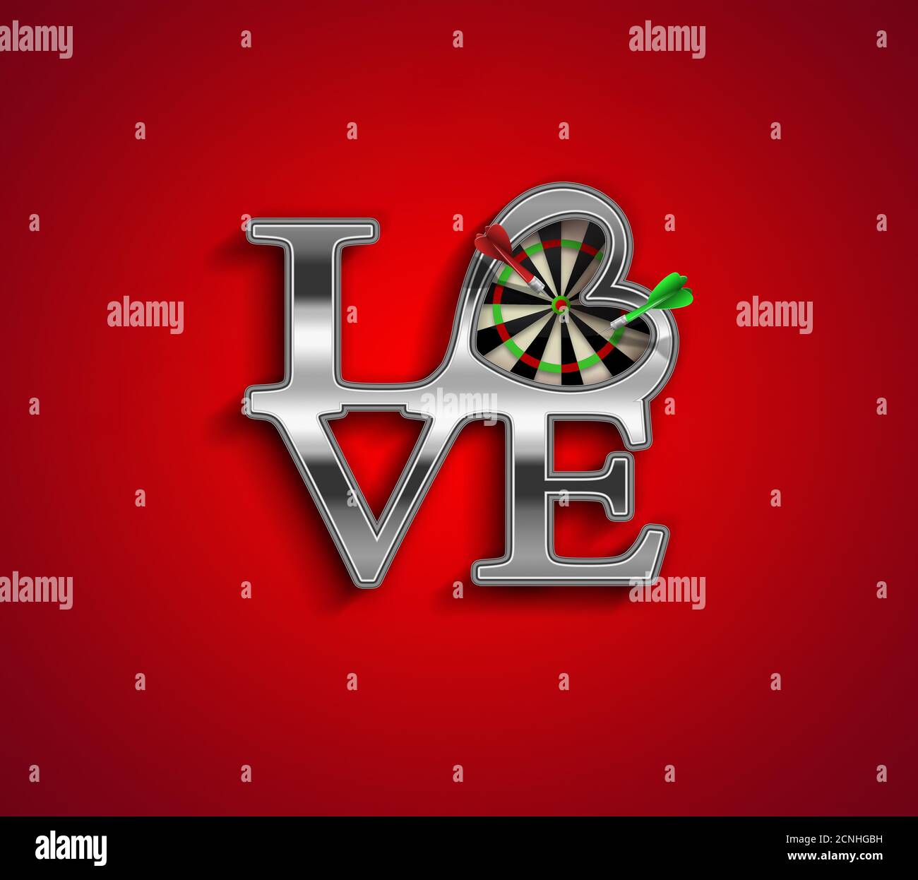 Love darts hi-res stock photography and images - Alamy