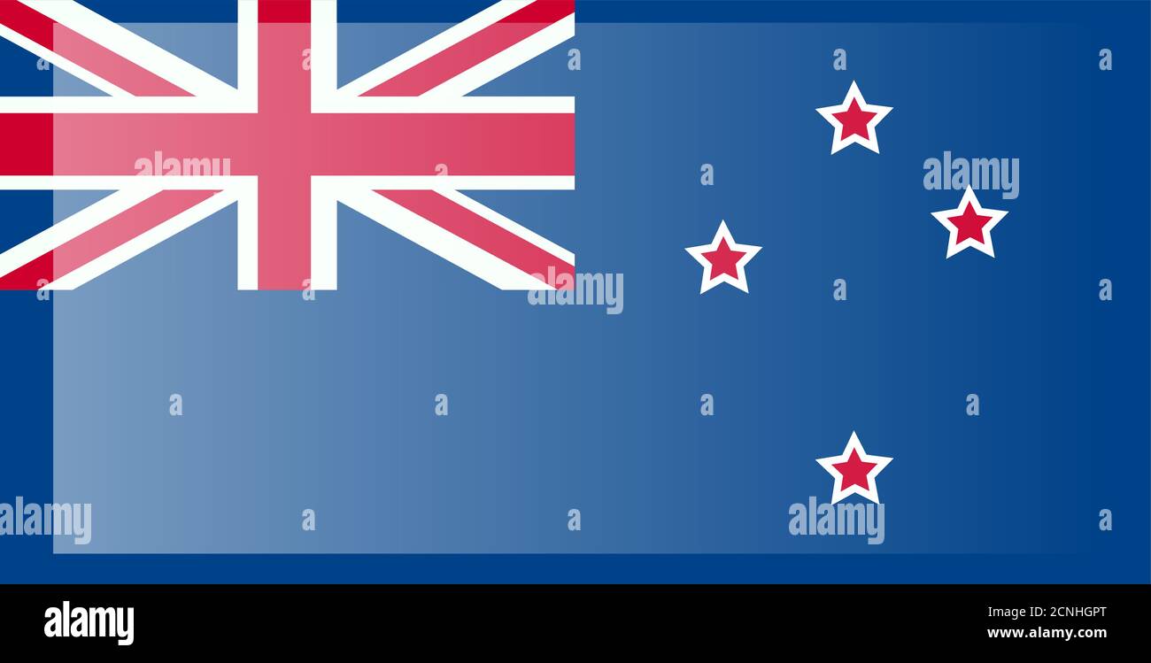 New Zealand flag, official colors and proportion correctly. National ...