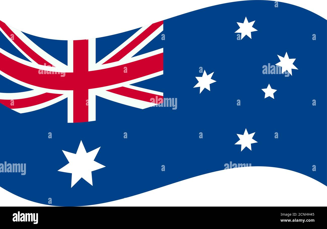 Australia flag, official colors and proportion correctly. National ...