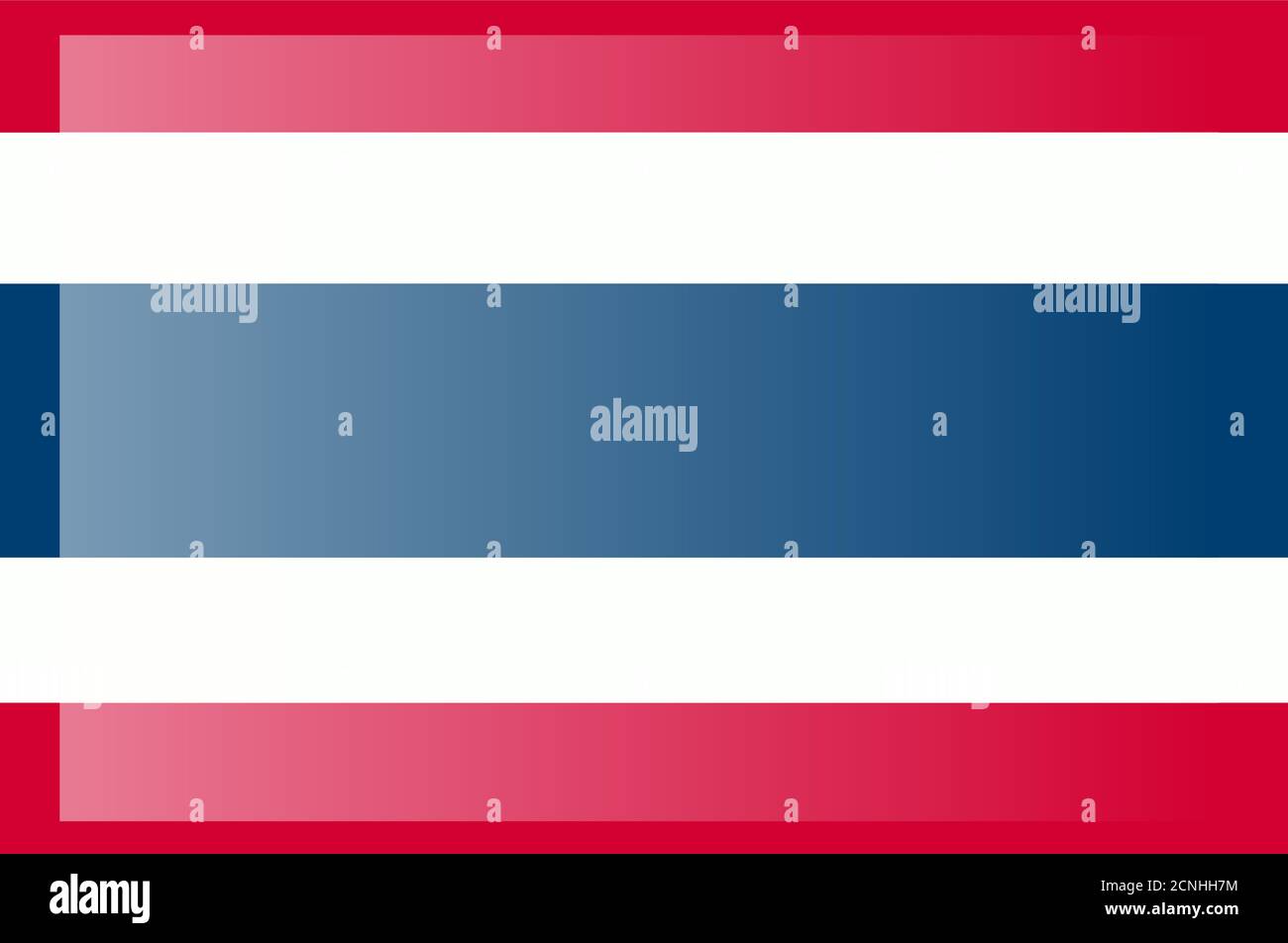Thailand flag, official colors and proportion correctly. National ...