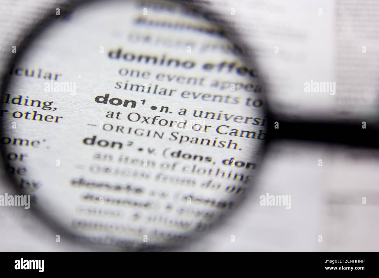 Word phrase don in hi-res stock photography and images - Alamy