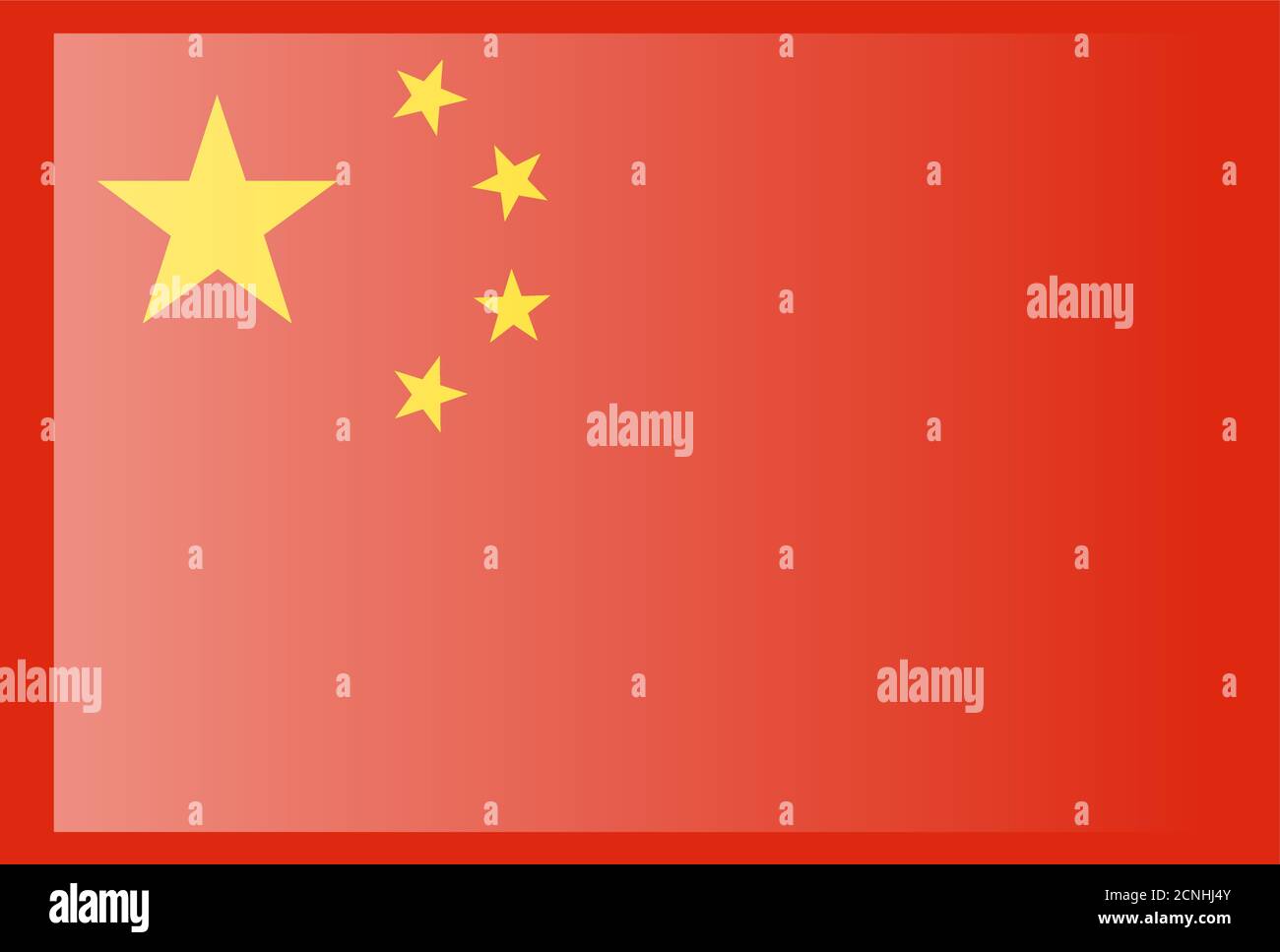 China flag, official colors and proportion correctly. National China ...