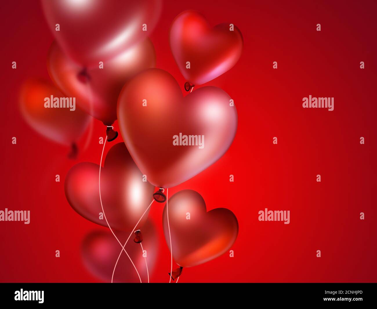 red heart balloons Stock Photo - Alamy