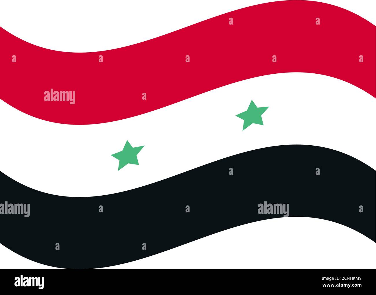 National flag of Syria with correct proportions and color scheme Stock ...