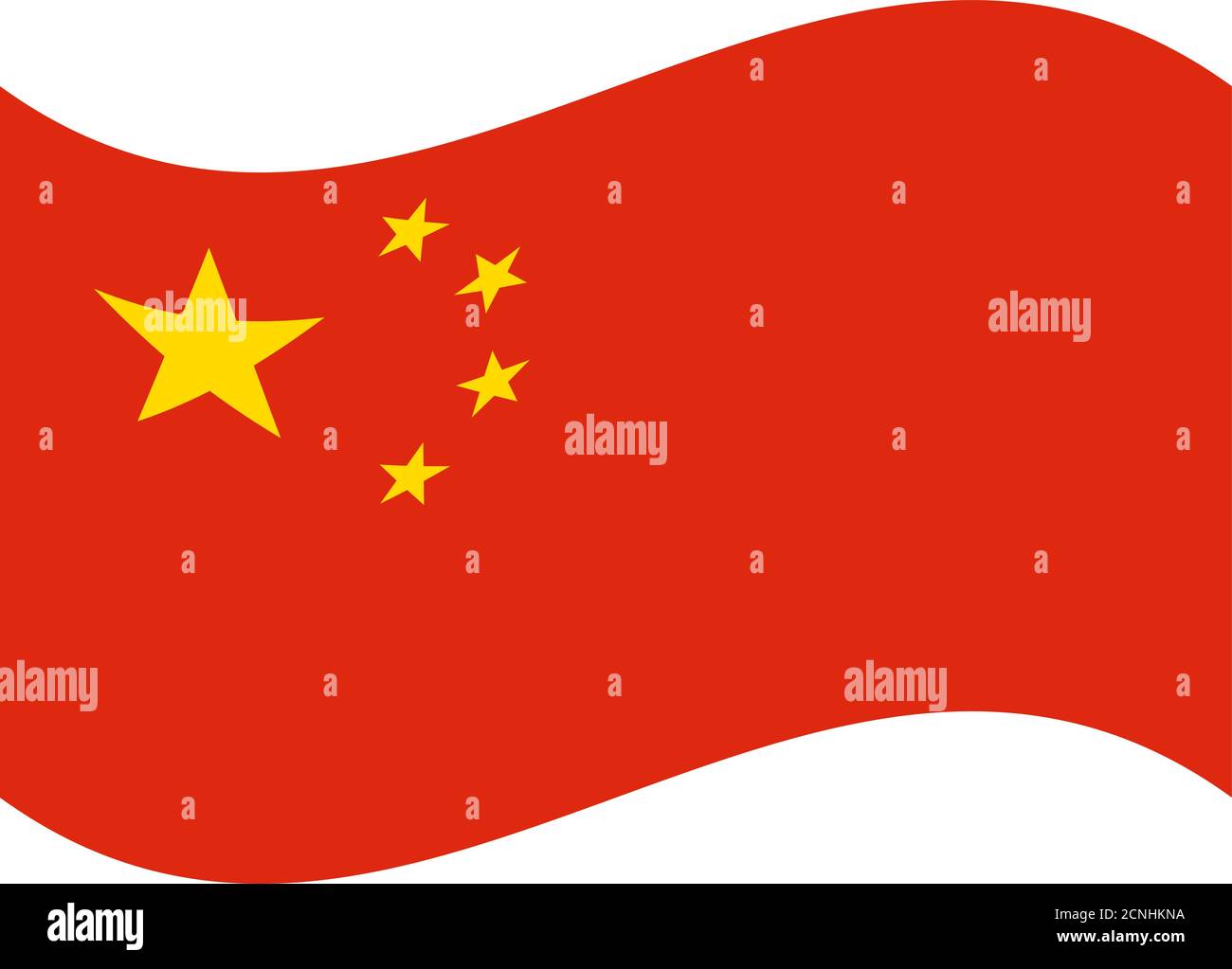 China flag, official colors and proportion correctly. National China ...