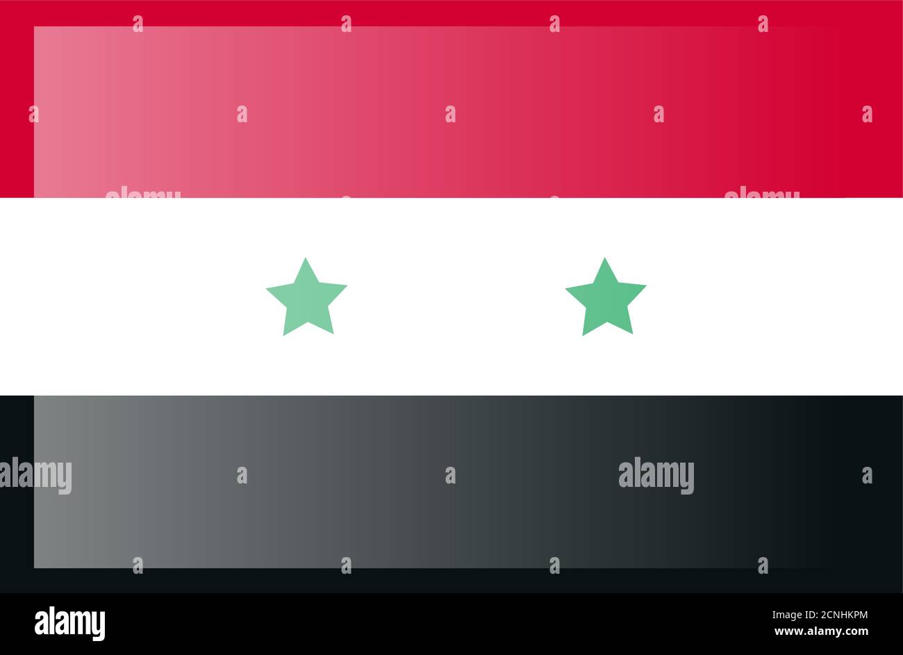 National flag of Syria with correct proportions and color scheme Stock ...